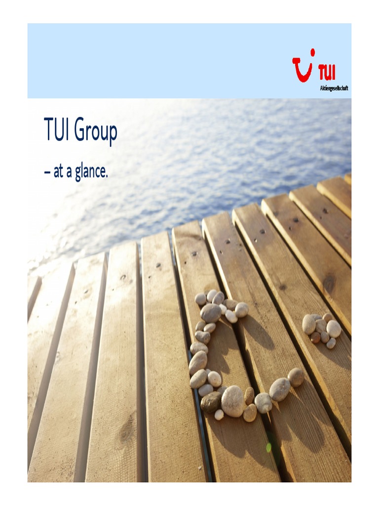 TUI Group: - at A Glance | PDF | Cruise Ship | Transport Companies