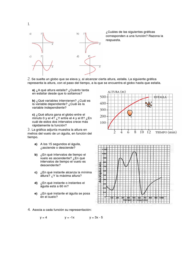 Funciones 3o Eso PDF | PDF | Función (Matemáticas) | Enseñanza de ...