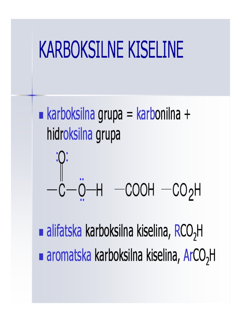 12- KARBOKSILNE KISELINE