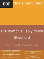 The Nymphs Reply To The Shepherd | PDF