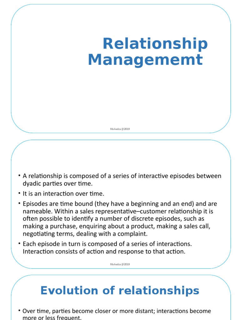 Relationship Managememt | PDF | Business | Business Economics
