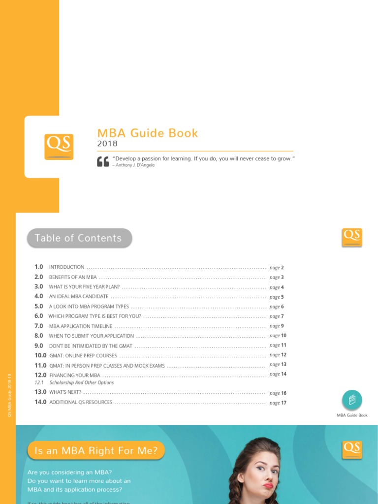 MBA Guide Book Final Document | PDF | Master Of Business Administration ...