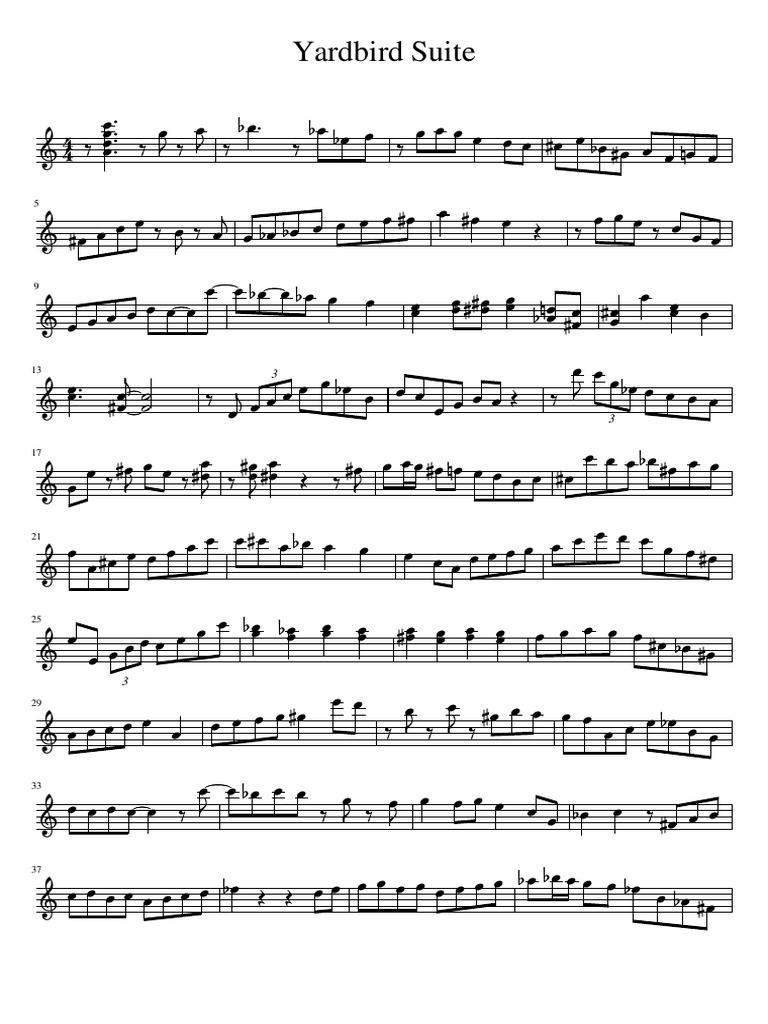 Yardbird Suite PDF | PDF