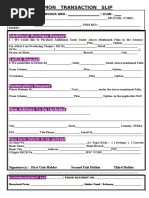 Common Transaction Form PDF | PDF