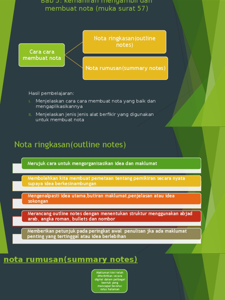 Cara Efektif Membuat dan Menggunakan Nota | PDF