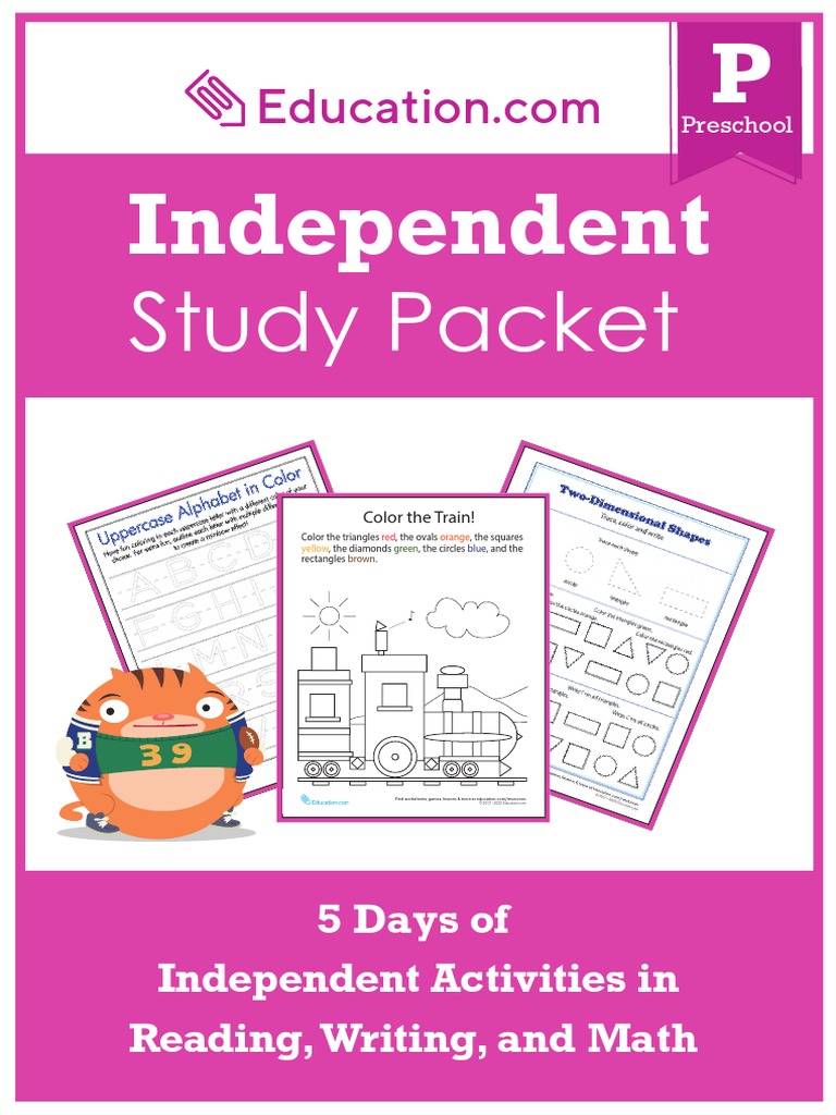 independent-study-packet-preschool-week-1.pdf | Books | Paper