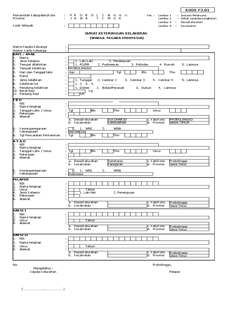 Formulir All Capil | PDF