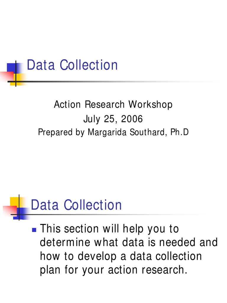 Action Research Data Collection Guide | PDF | Focus Group | Rubric ...