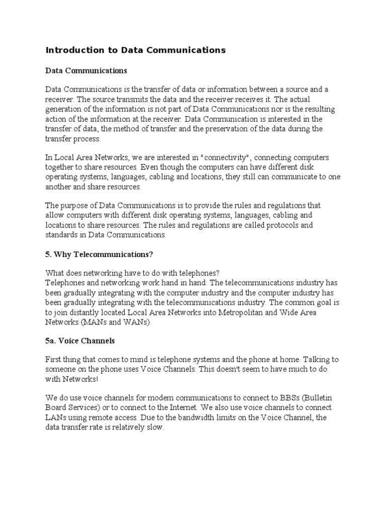 Introduction To Data Communications | PDF | Radio Propagation | Modem