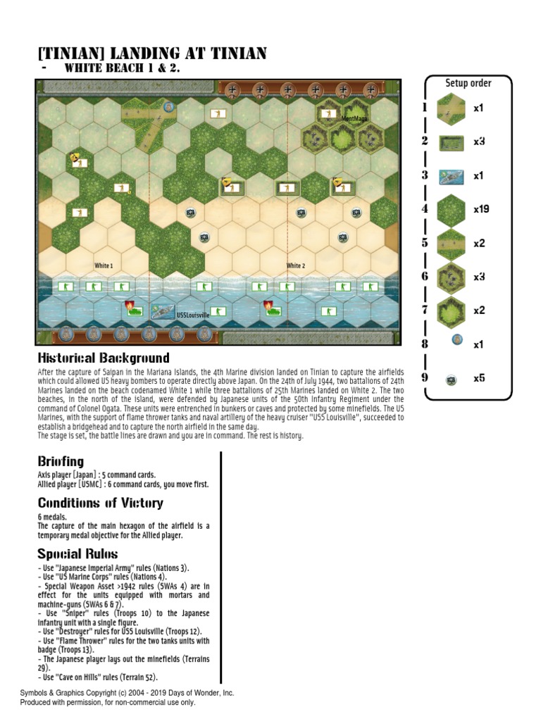 (Tinian) Landing at Tinian | PDF | United States Marine Corps | Battles ...