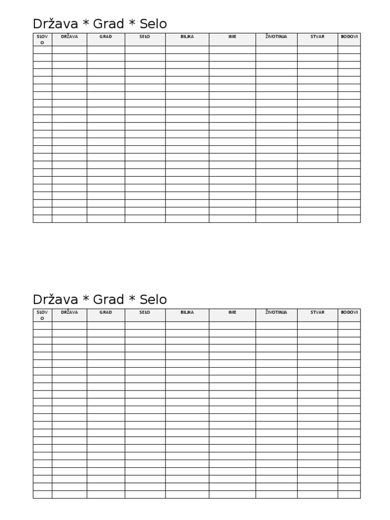 Drzava Grad Selo Ja | PDF