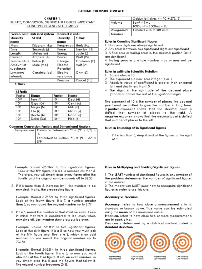 General Chemistry Notes For SHS PDF | PDF | Solution | Gases