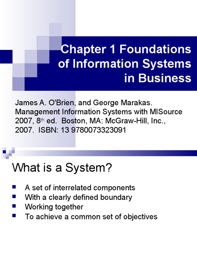 Chapter 1 Foundations of Information Systems in Business | PDF ...