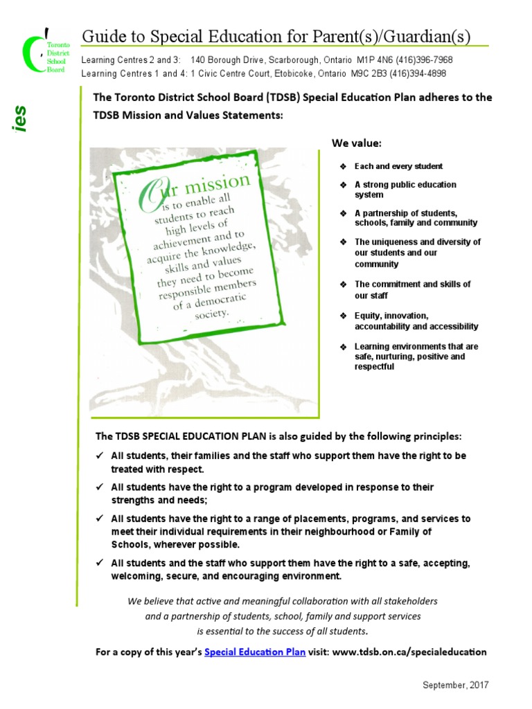 Special Education Guide for Parents | PDF | Individualized Education ...