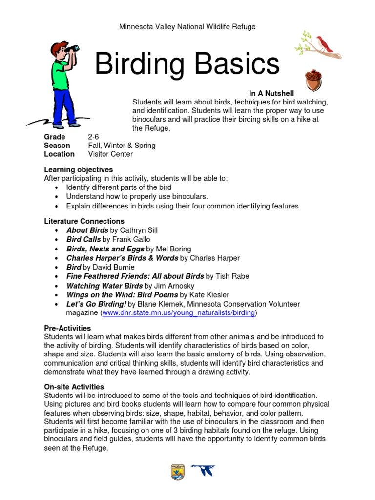 The Real - Birding Basics - 01 | PDF | Birdwatching | Birds