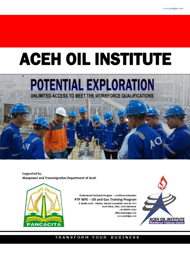 Aceh Oil Institute: PTP WFE - Oil and Gas Training Program | PDF ...