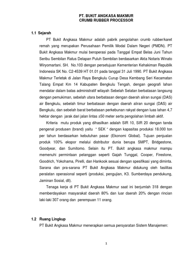 Profil PT Bam PDF | PDF