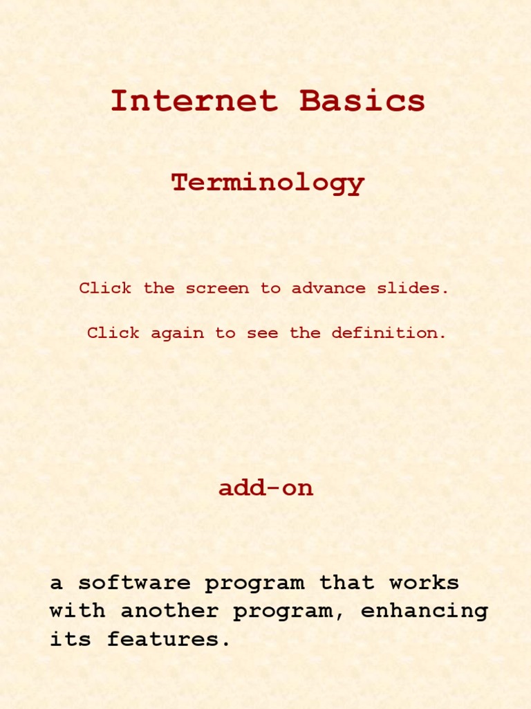 Internet Basics: Terminology | Download Free PDF | Web Browser ...