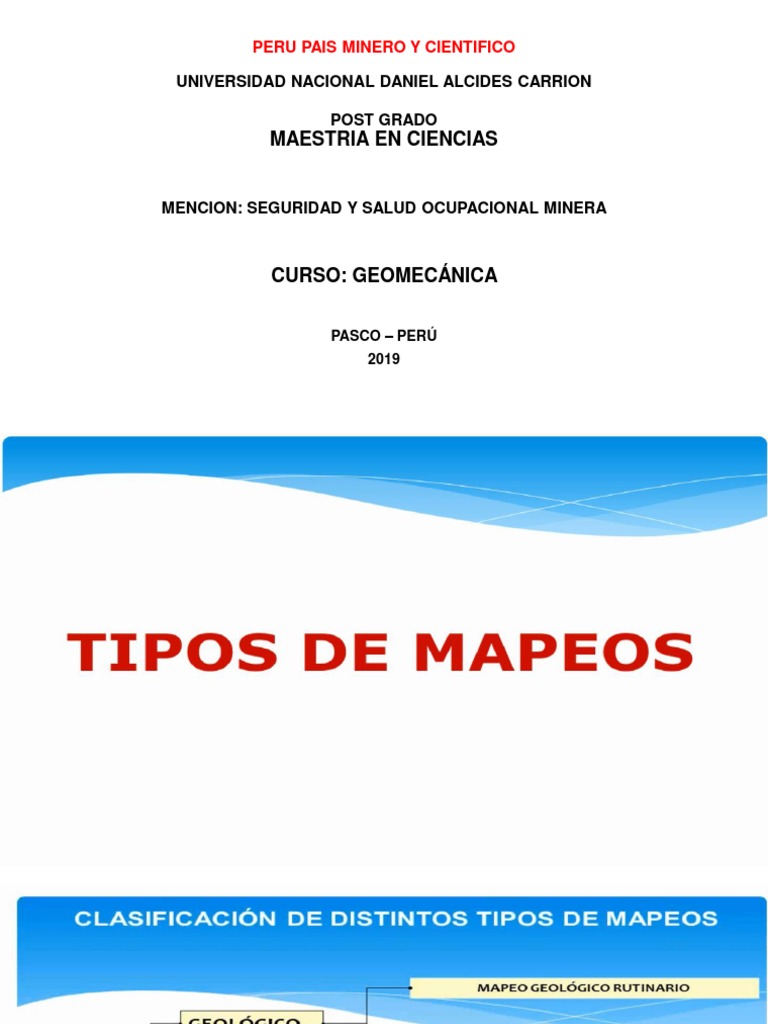 Tipos de Mapeo | PDF | Ingeniería geotécnica | Naturaleza