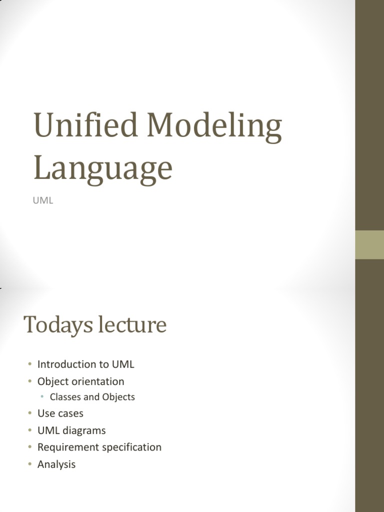 UML Lec PDF | PDF | Unified Modeling Language | Class (Computer Programming)