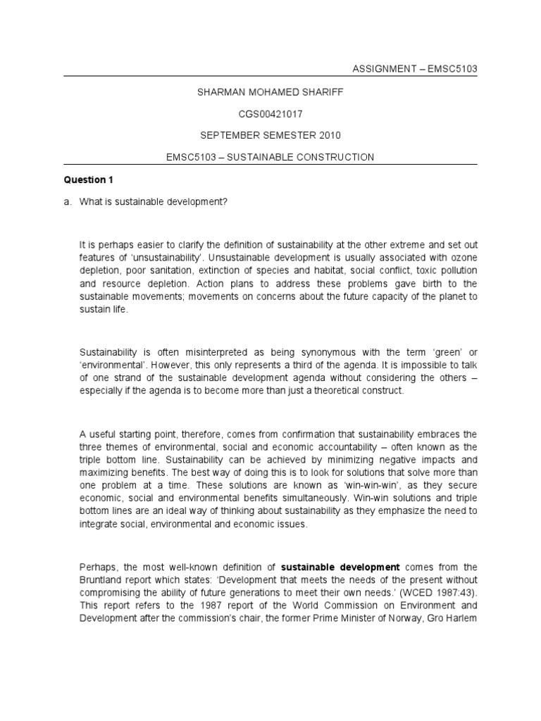 Sustainable Construction | Download Free PDF | Green Building ...