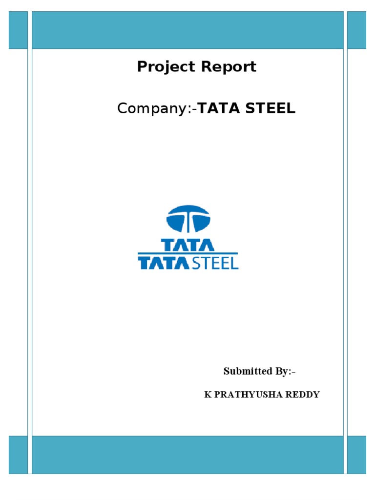 Company:-TATA STEEL: Project Report | PDF | Business | Economies