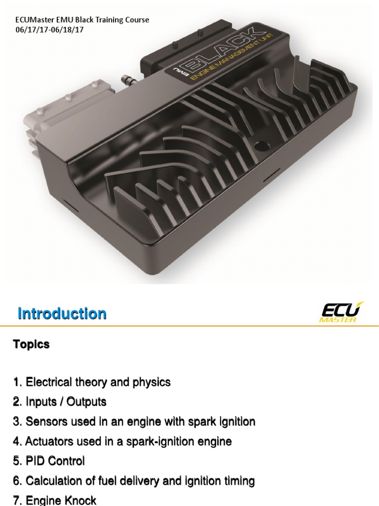 EMU Black Training Manual PDF | PDF | Ignition System | Distributor