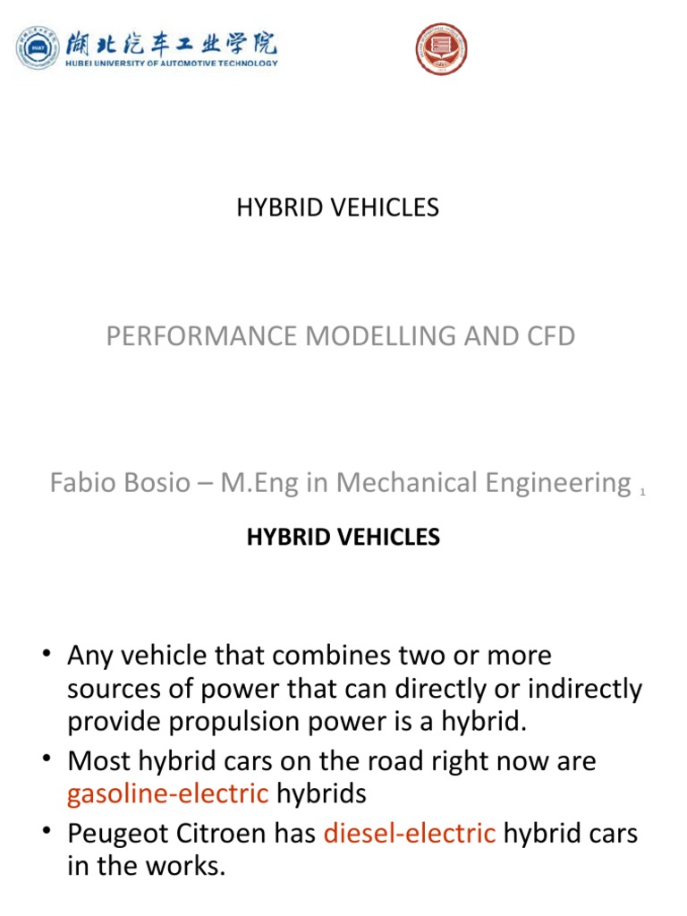 Modeling Hybrid Vehicle Performance: A Look at Powertrain Design ...
