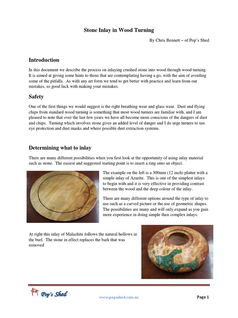 Stone Inlay in Wood | PDF | Minerals | Materials