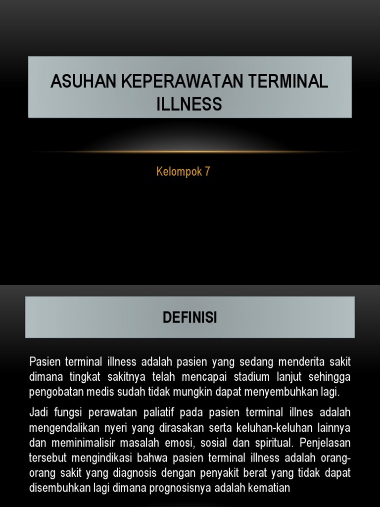 Klmpok 7 Askep Terminal Illness | PDF