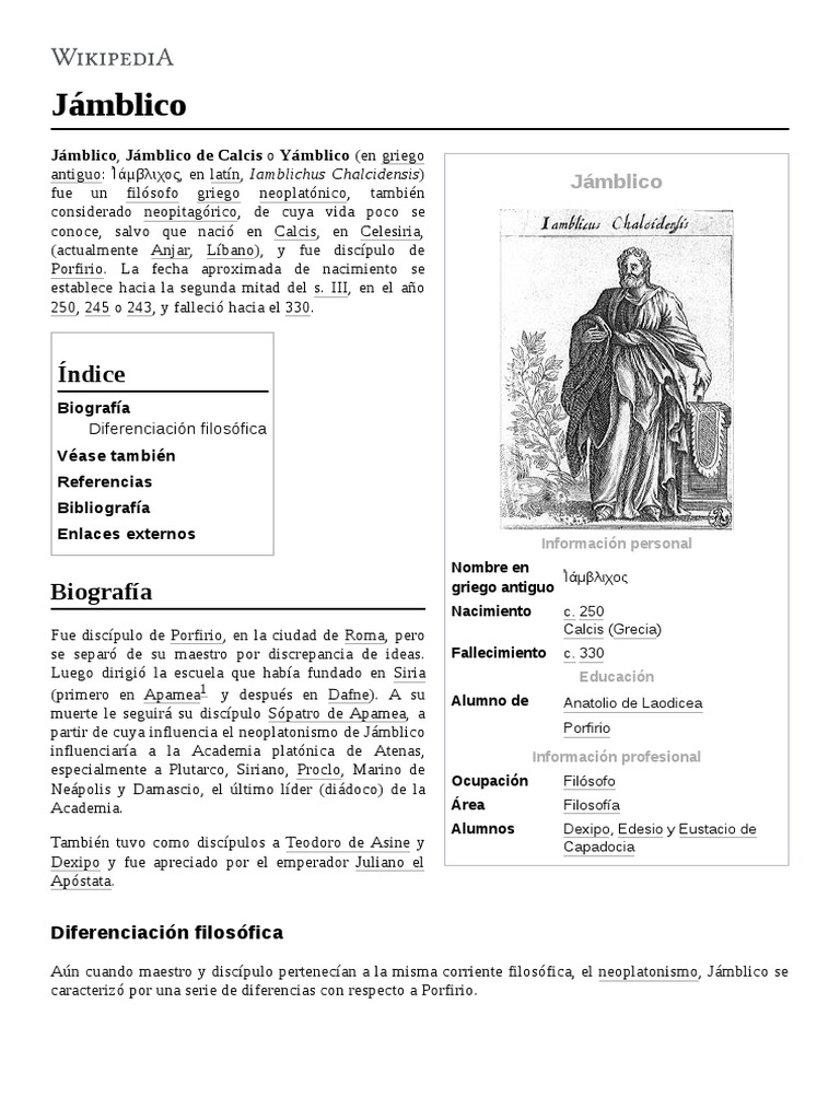 Jámblico | PDF | Filosofía griega antigua | Science