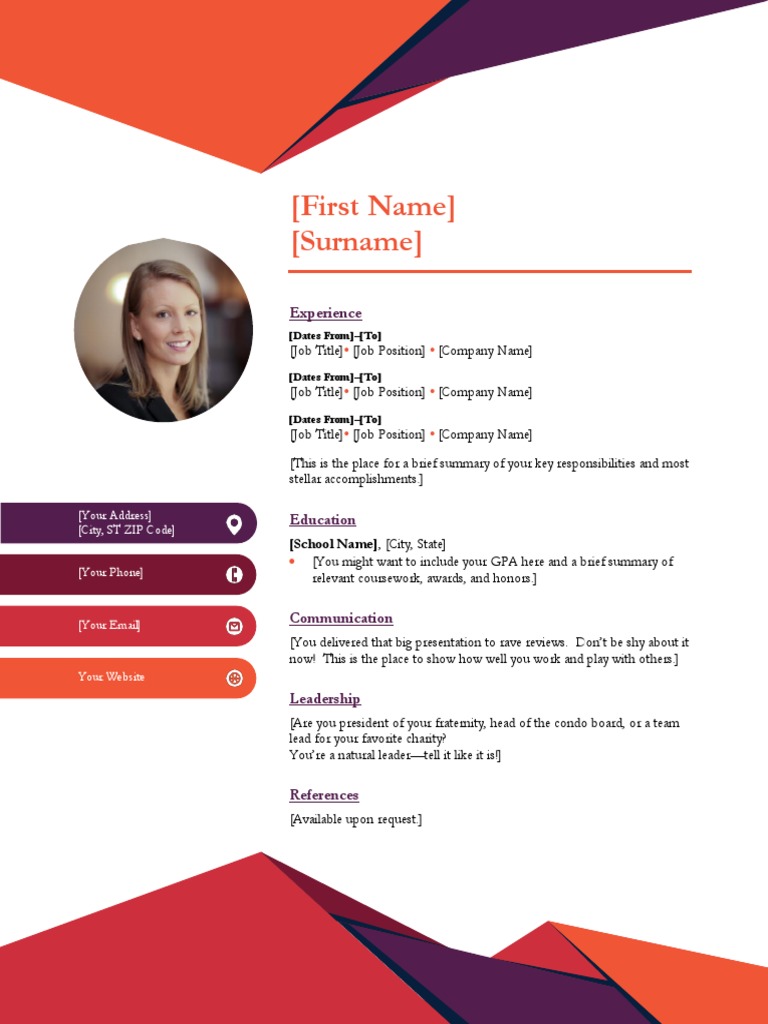 Resume Name Format Examples | PDF