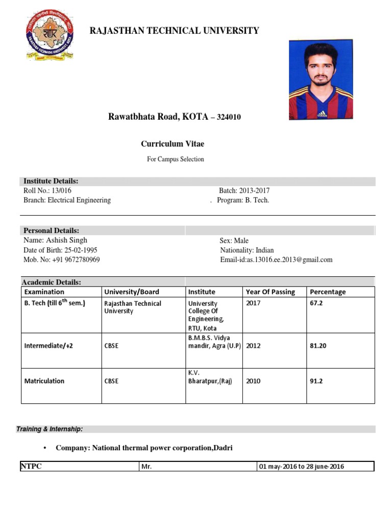 Ashish - CV | PDF | Learning | Computing And Information Technology