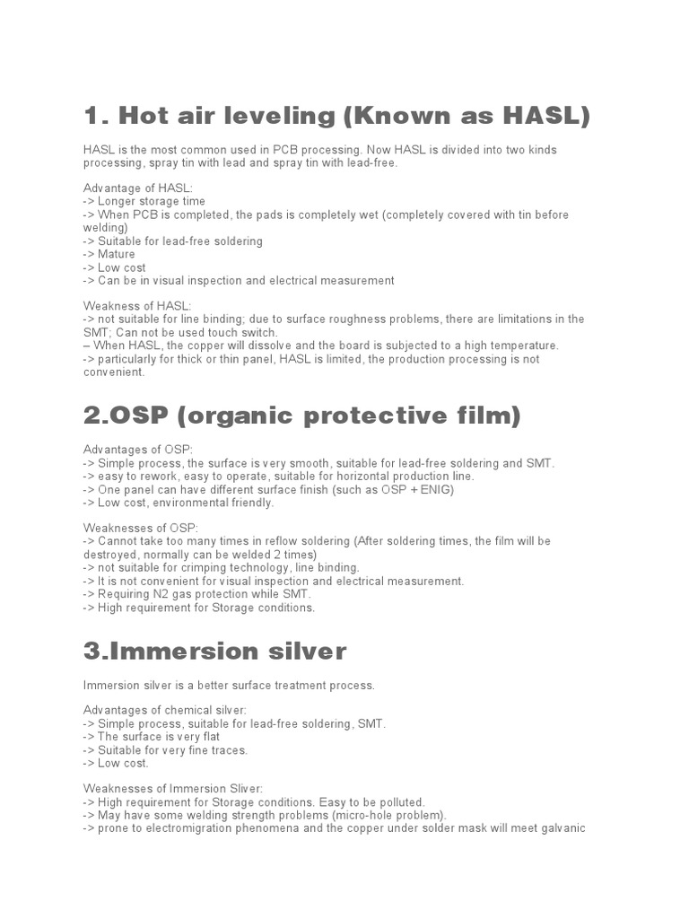 Hot Air Leveling (Known As HASL) | PDF | Printed Circuit Board | Solder