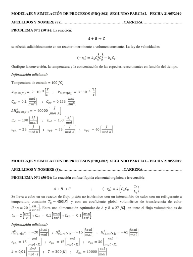 DISEÑO DE REACTORES.pdf | PDF | Reactor Quimico | Temperatura