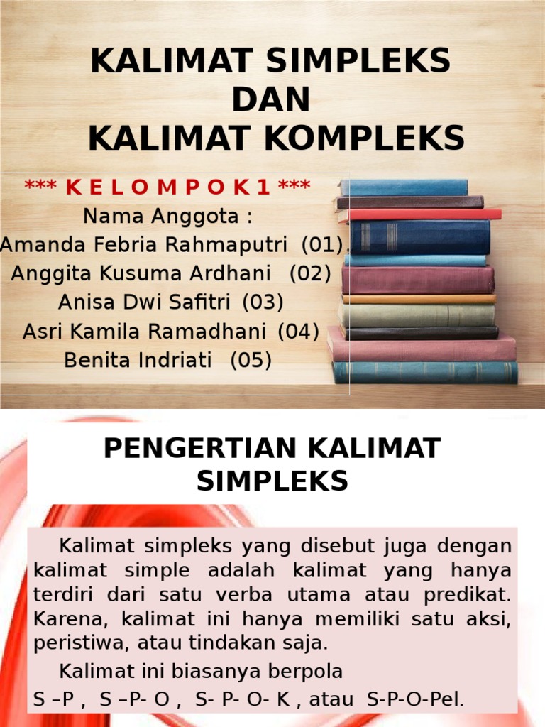B. Indo - Kalimat Simpleks Dan Kompleks | PDF