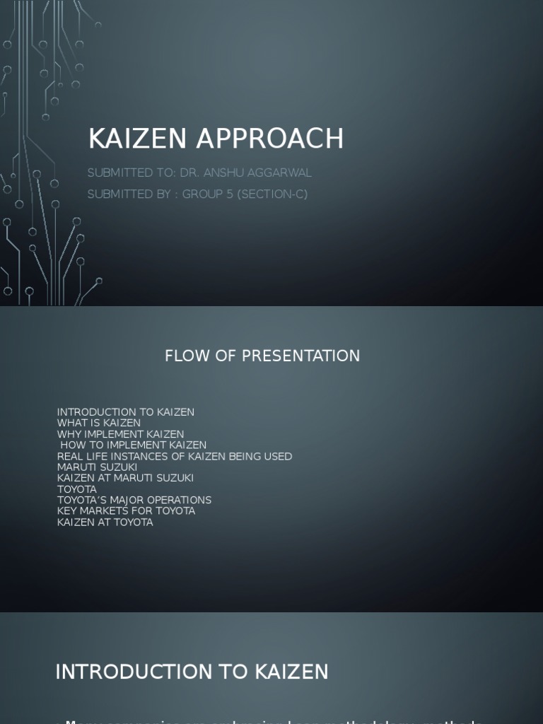 Kaizen Implementation in Toyota and Suzuki | PDF | Lean Manufacturing ...