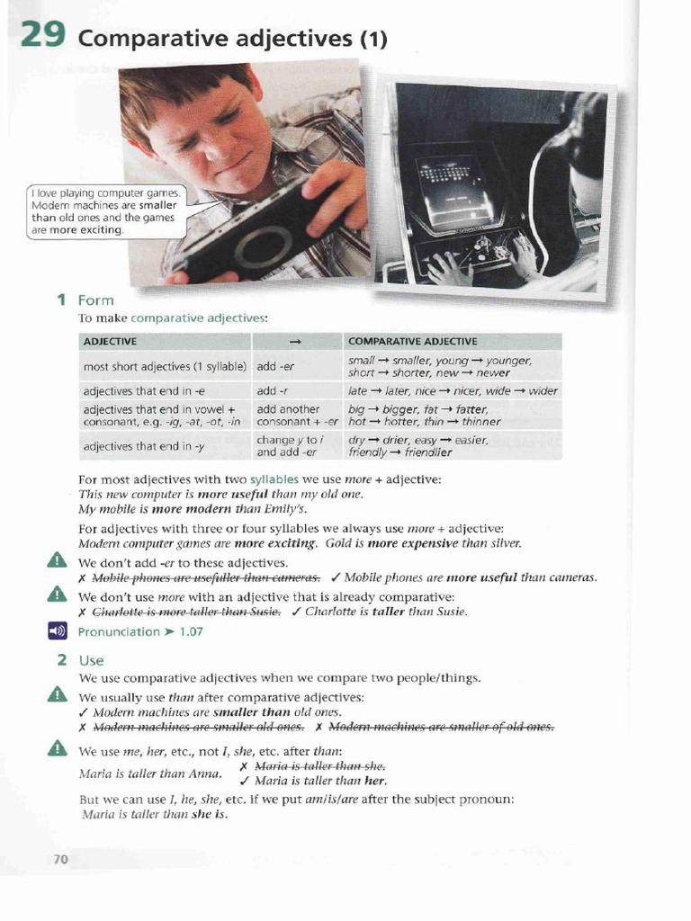14-Comparative Adjectives - My Grammar Lab A1-A2 | PDF