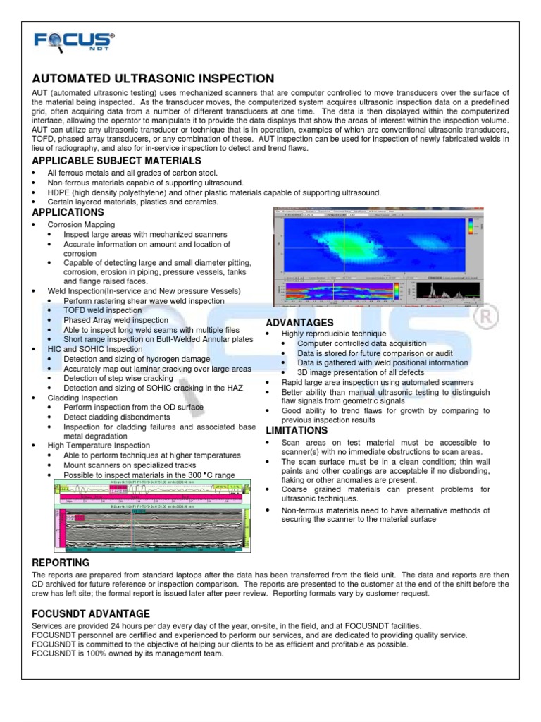 Automated Ultrasonic Inspection | Download Free PDF | Ultrasound ...