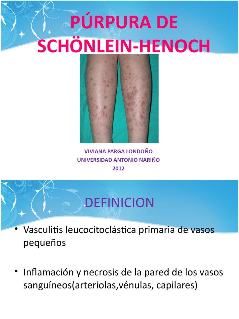Púrpura de Schönlein-Henoch | PDF | Ciencias de la Salud ...