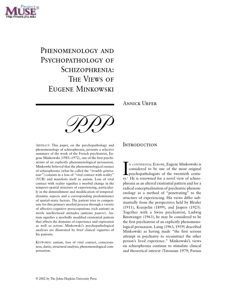 Urfer Pheno Psycho | PDF | Behavioural Sciences | Metaphysics