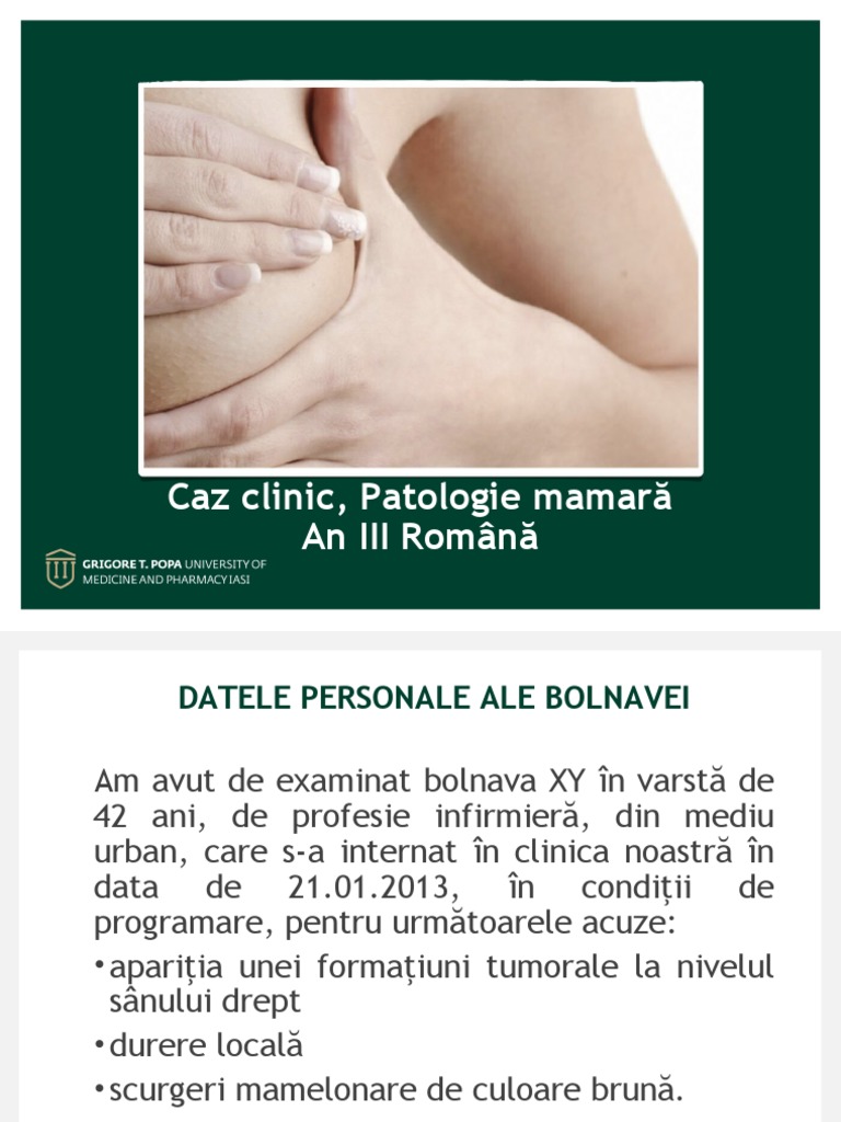 Patologie Mamara An III | PDF