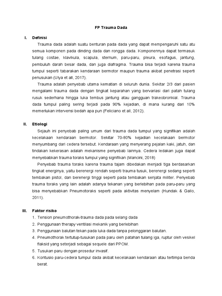 FP Trauma Dada | PDF