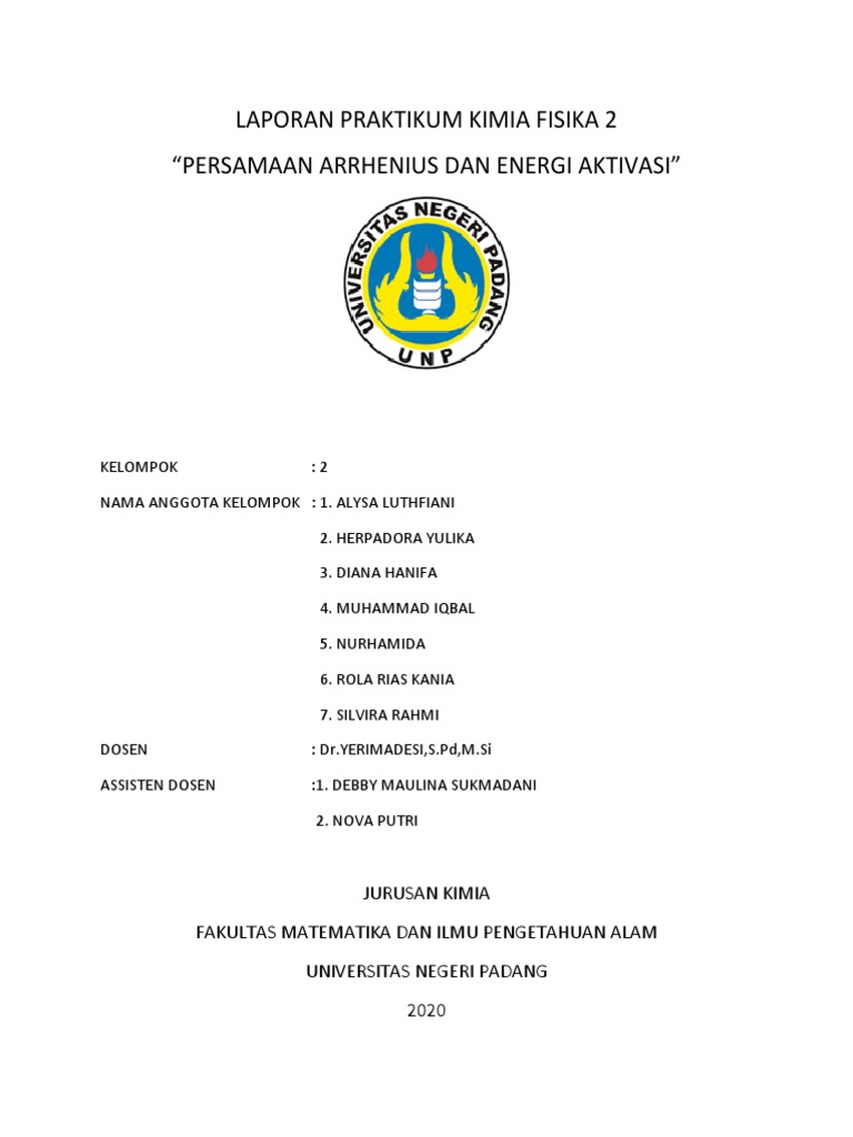 Laporan Praktikum Kimia Fisika 2 | PDF