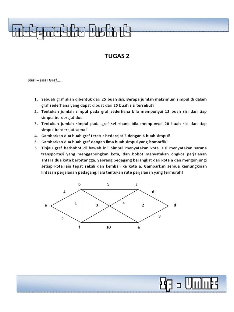 Soal dan Contoh Graf Sederhana | PDF