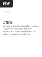 Etimología de La Palabra Ética | PDF | Filosofía