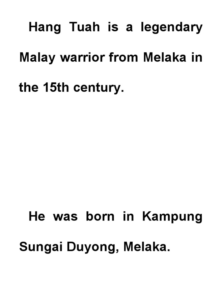 Hang Tuah Story | PDF