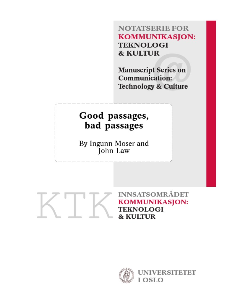 Ingunn Moser-John Law - Good Passages Bad Passages | PDF | Wheelchair ...