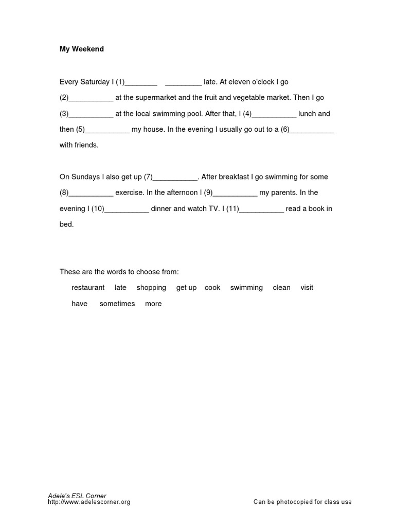 My - Weekend Kids Lesson | PDF