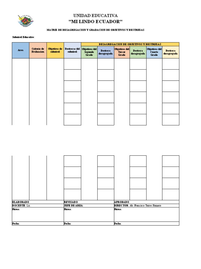 Matriz Desagregacion | PDF